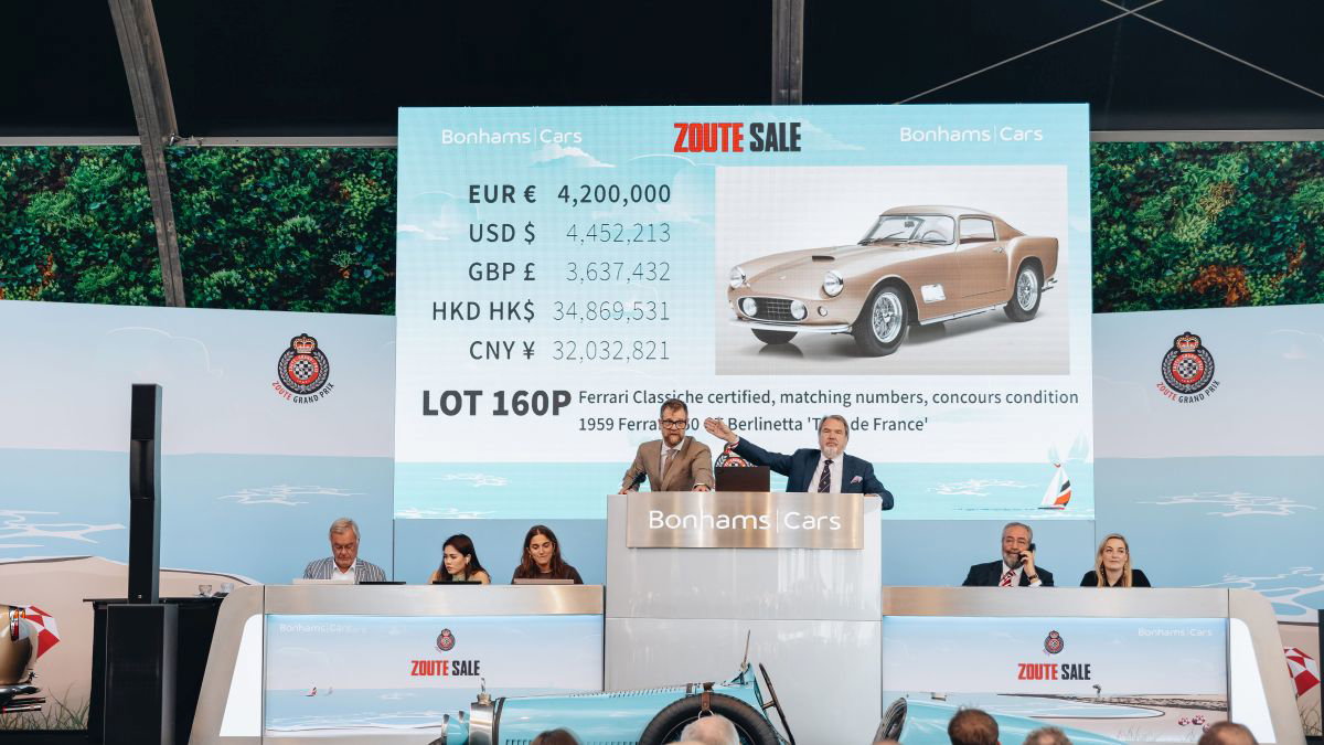 Veiling Zoute Grand Prix levert recordbedrag op - Business AM